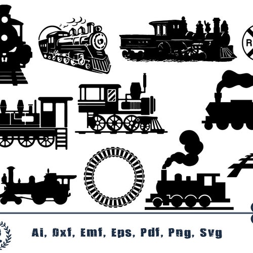 Train Svg Bundle Trains Svg Train Clipart Cut Files for - Etsy