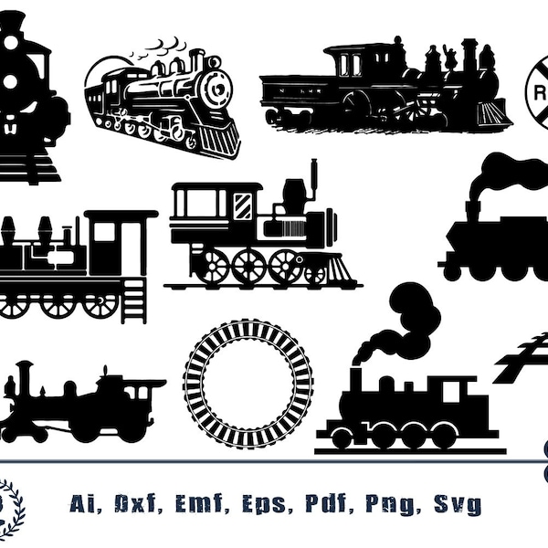 Train Svg Bundle Etsy