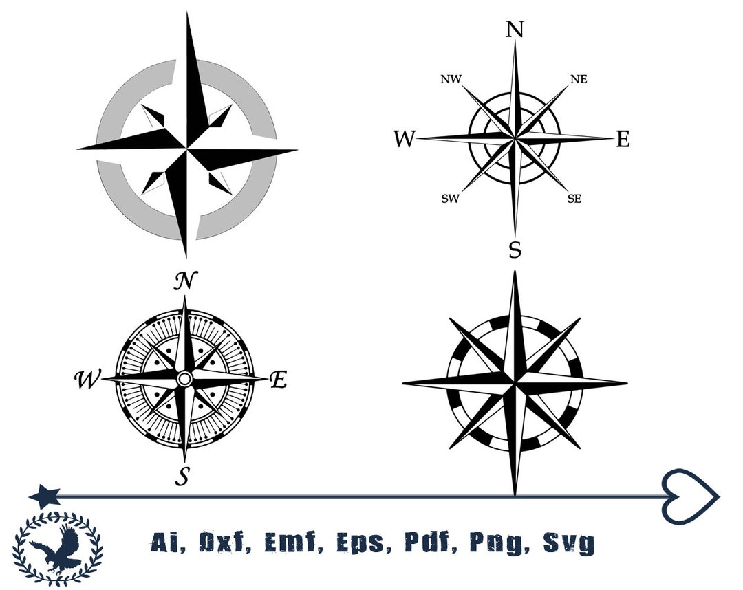 Compass SVG, Compass Clipart, Adventure SVG, Travel Svg Files, Svg ...