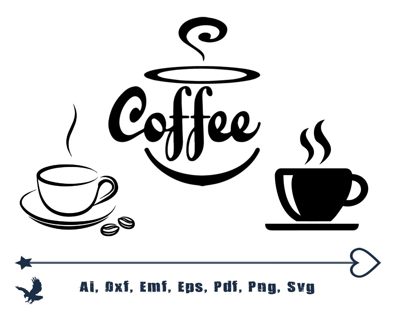 Coffee Cup SVG Bundle, Coffee Cup SVG, Coffee Cup Clipart, Cut Files ...
