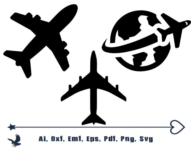 Avion SVG/avion clipart/avions clipart/avion silhouette/avion SVG ...