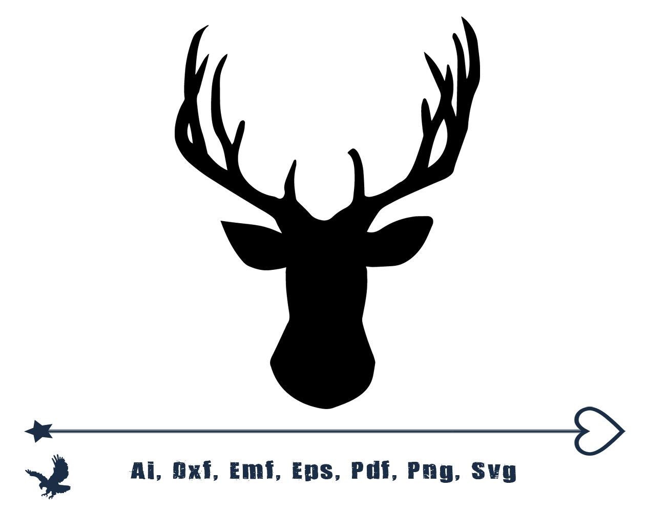 Papercraft Paper Party Kids Hunting Svg Deer Head Clipart Buck Svg Papercraft Paper Party Kids Hunting Svg Deer Head Clipart Buck Svg