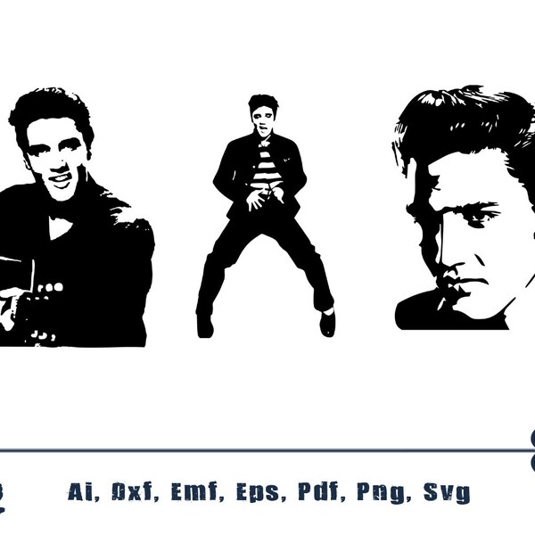 Elvis Presley Svg - Etsy