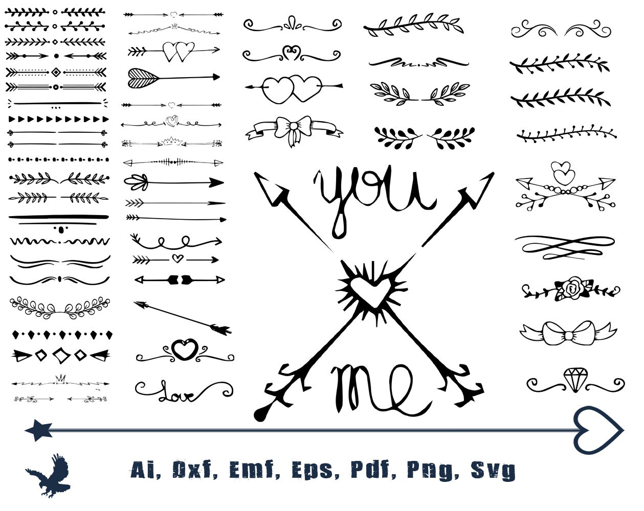 Arrow SvgArrow ClipartArrow vectorDigital Cutting File | Etsy