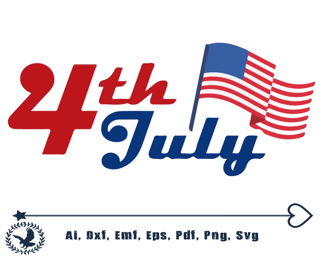 July 4th SVG Cut File for Cricut & Cameo Silhouette America DXF Cut ...