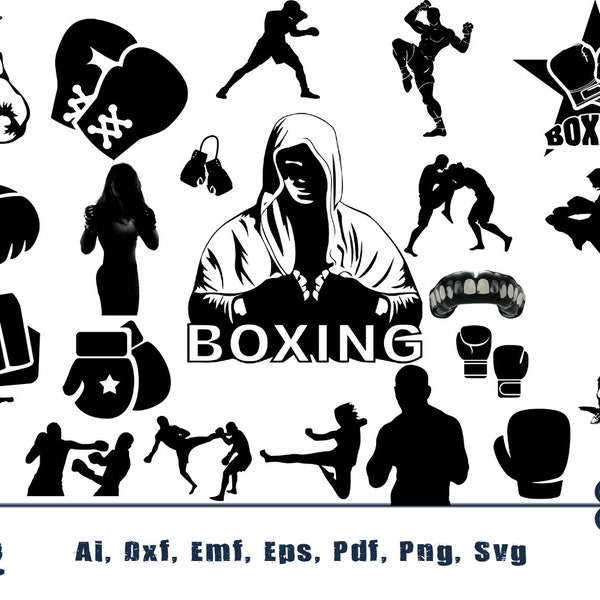 Boxing Svg - Etsy