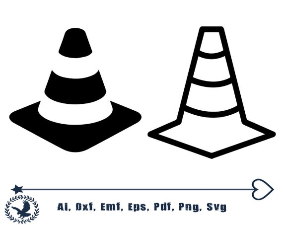 Traffic Cone SVG Cone Clipart Cricut Silhouette SVG Png | Etsy