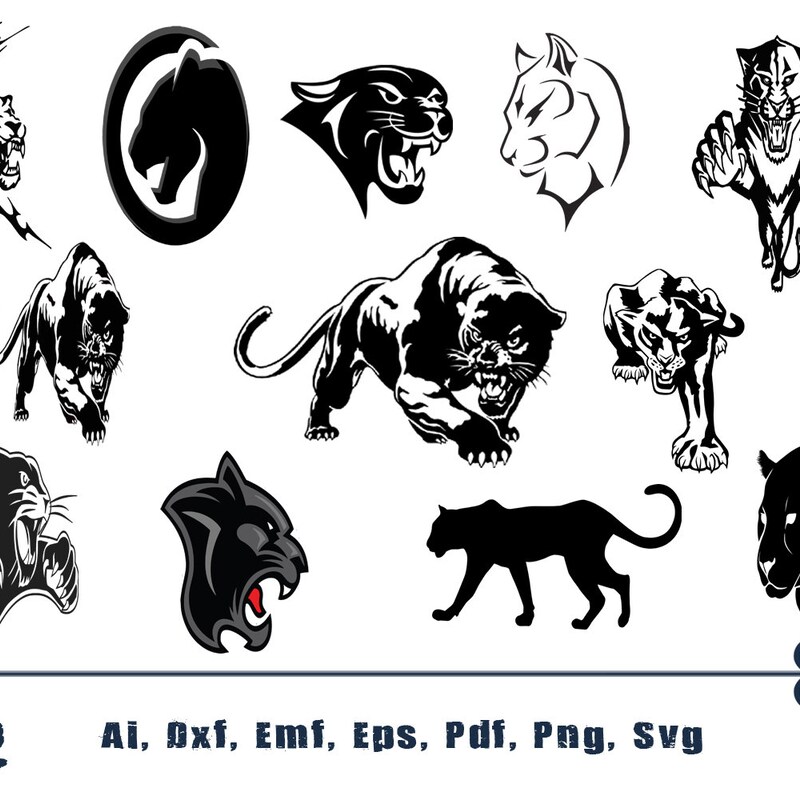 Panthers Svg - Etsy