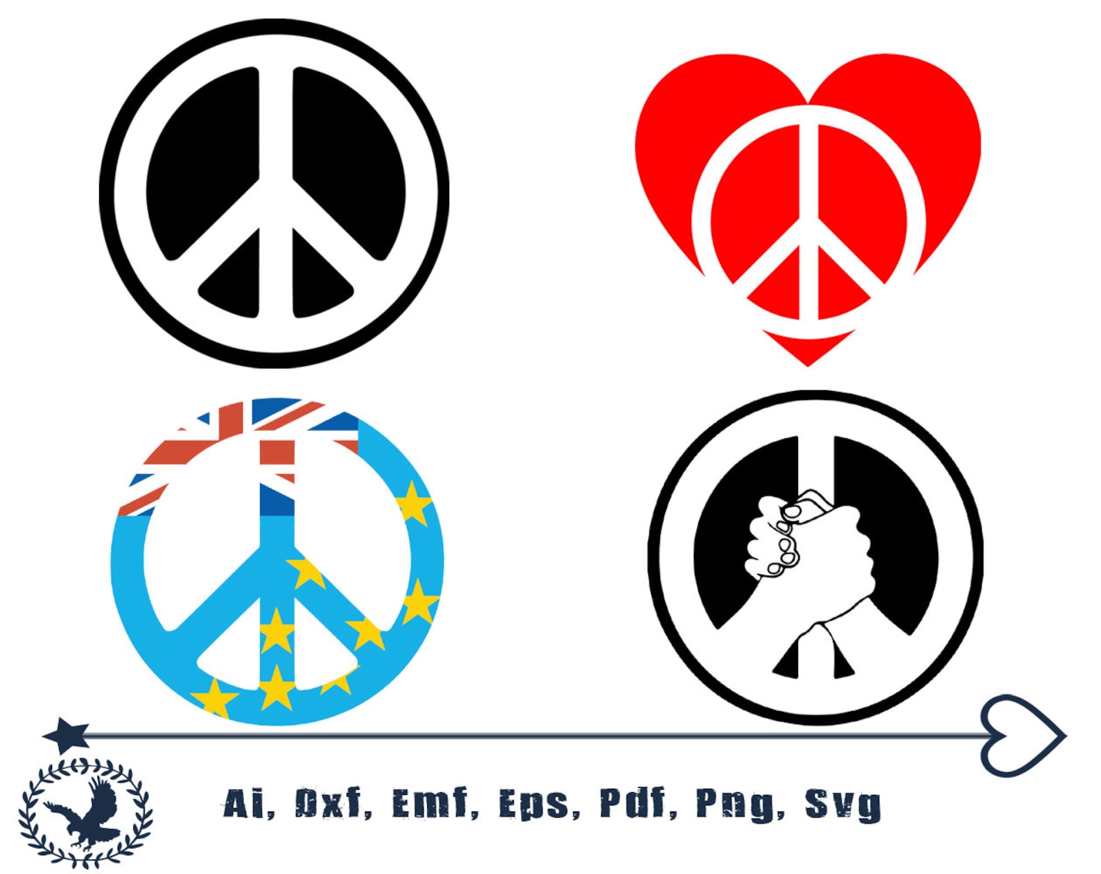 Peace Sign Svg Peace Svg Bundle Hippie Svg Love Peace Svg Peace Dxf Peace Symbols Hippie