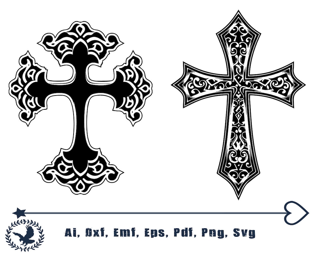 Cross Svg,cross Svg Silhouette Files,crosses Vector Png, Dxf, Eps,jpg ...