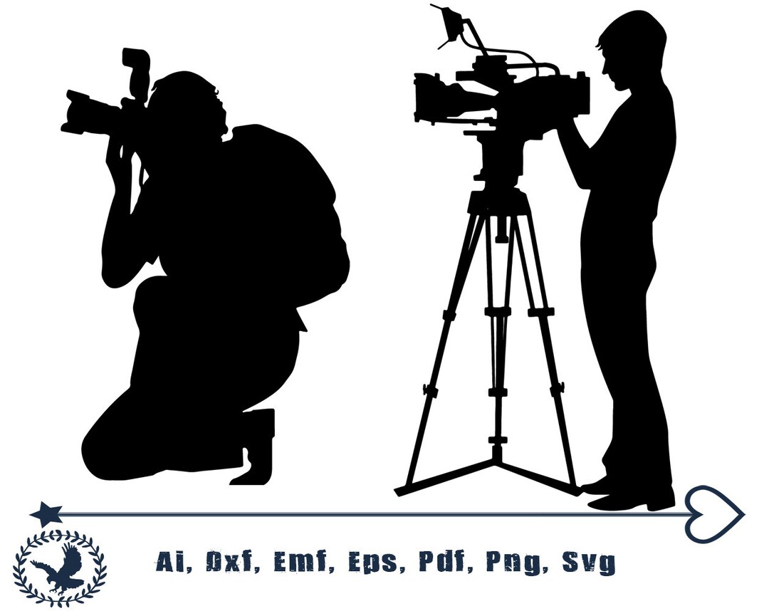 Cameraman SVG, Photographer SVG, Cameraman Clipart, Cameraman Files for ...