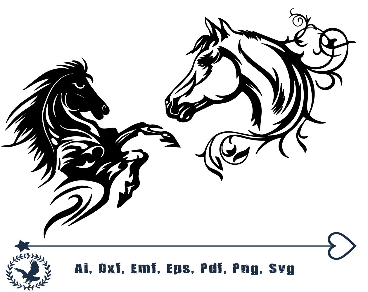 Caballo SVG cabeza de caballo svg hermoso caballo svg - Etsy México