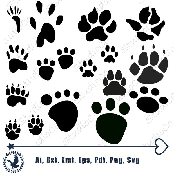 Chevron Paw Print - Etsy