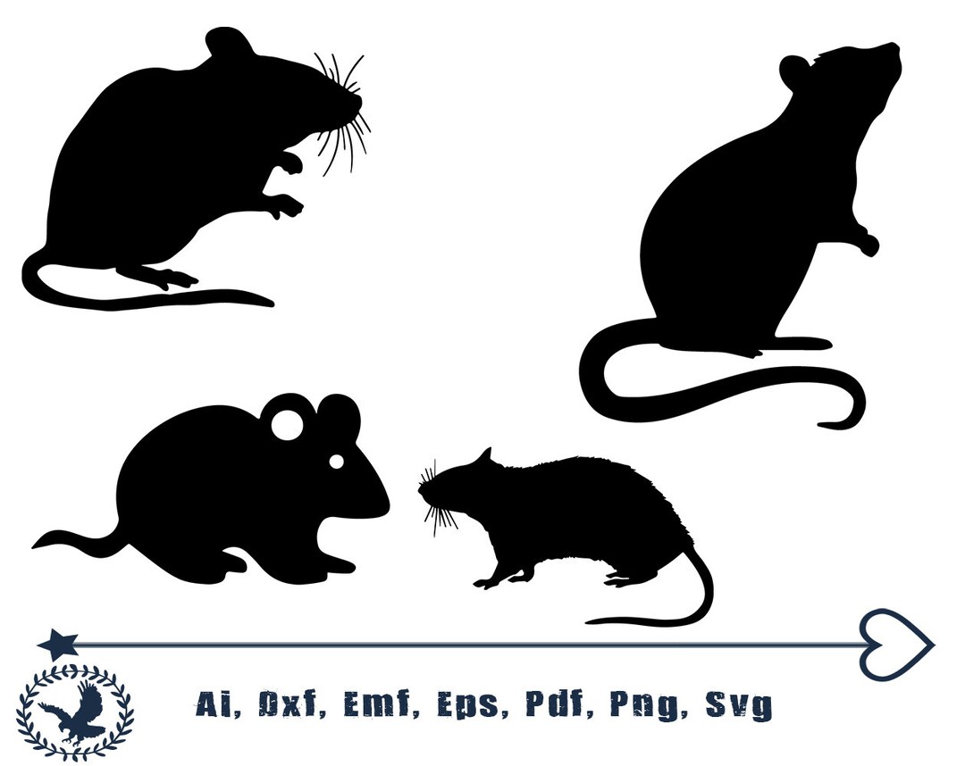 Rat SVG, Mouse Svg, Rodent Svg, Rat Clipart, Rat Files for Cricut, Rat ...