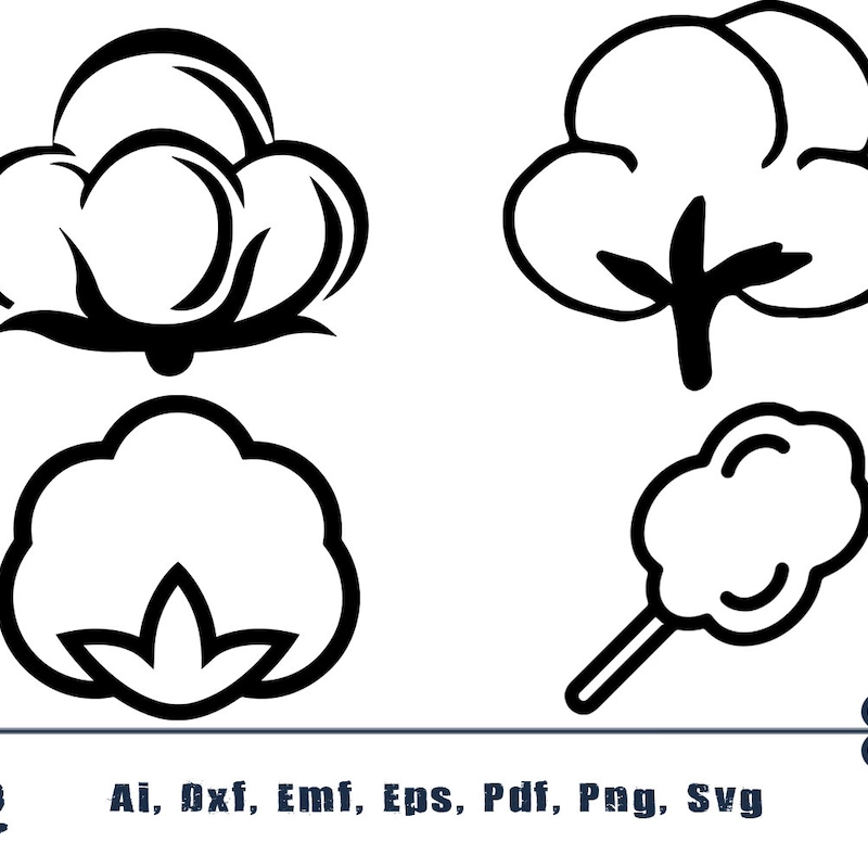 Cotton Svg - Etsy