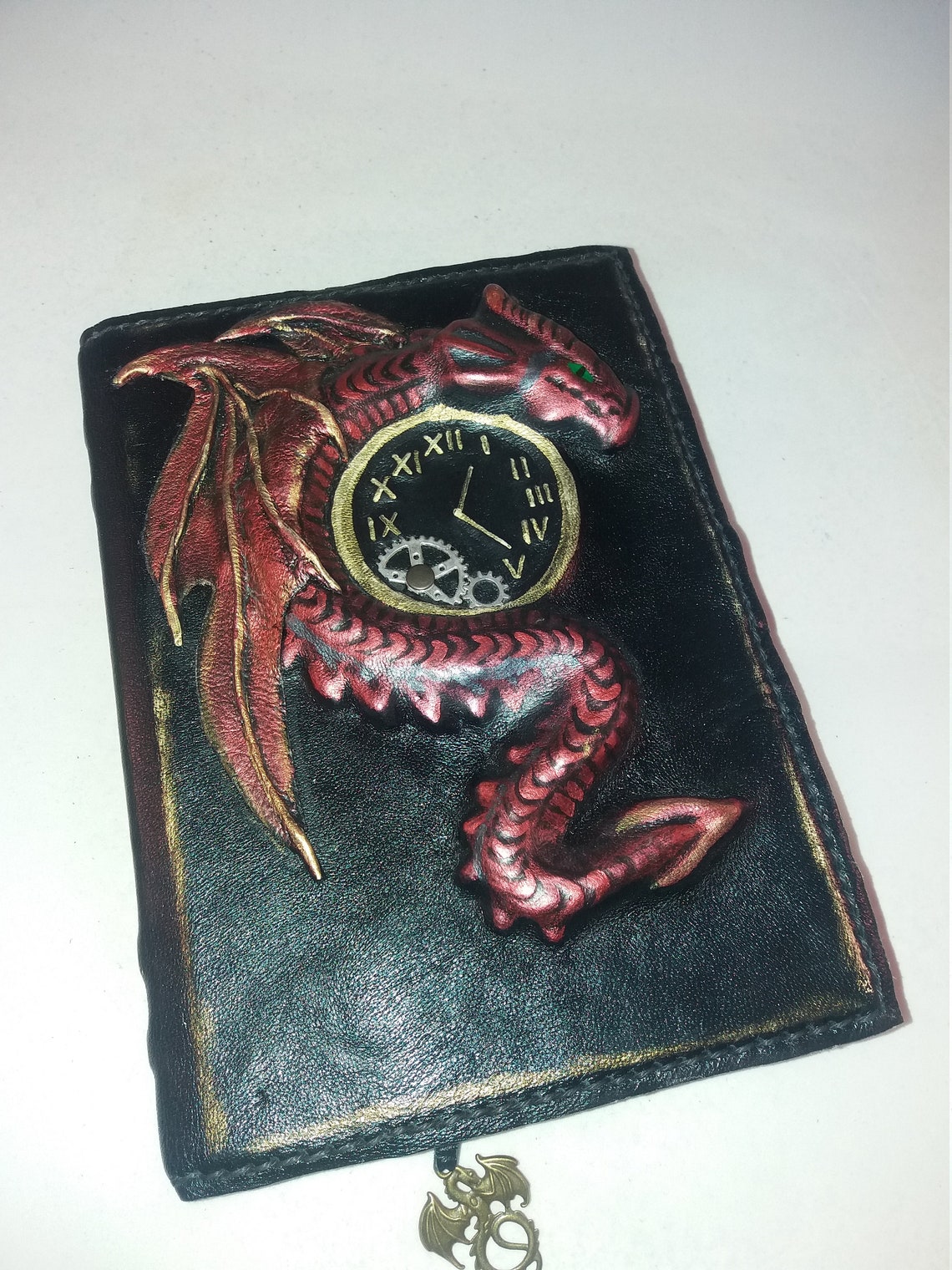 3D Dragon Leather Book Spell Book Magic Ritual Gothic - Etsy