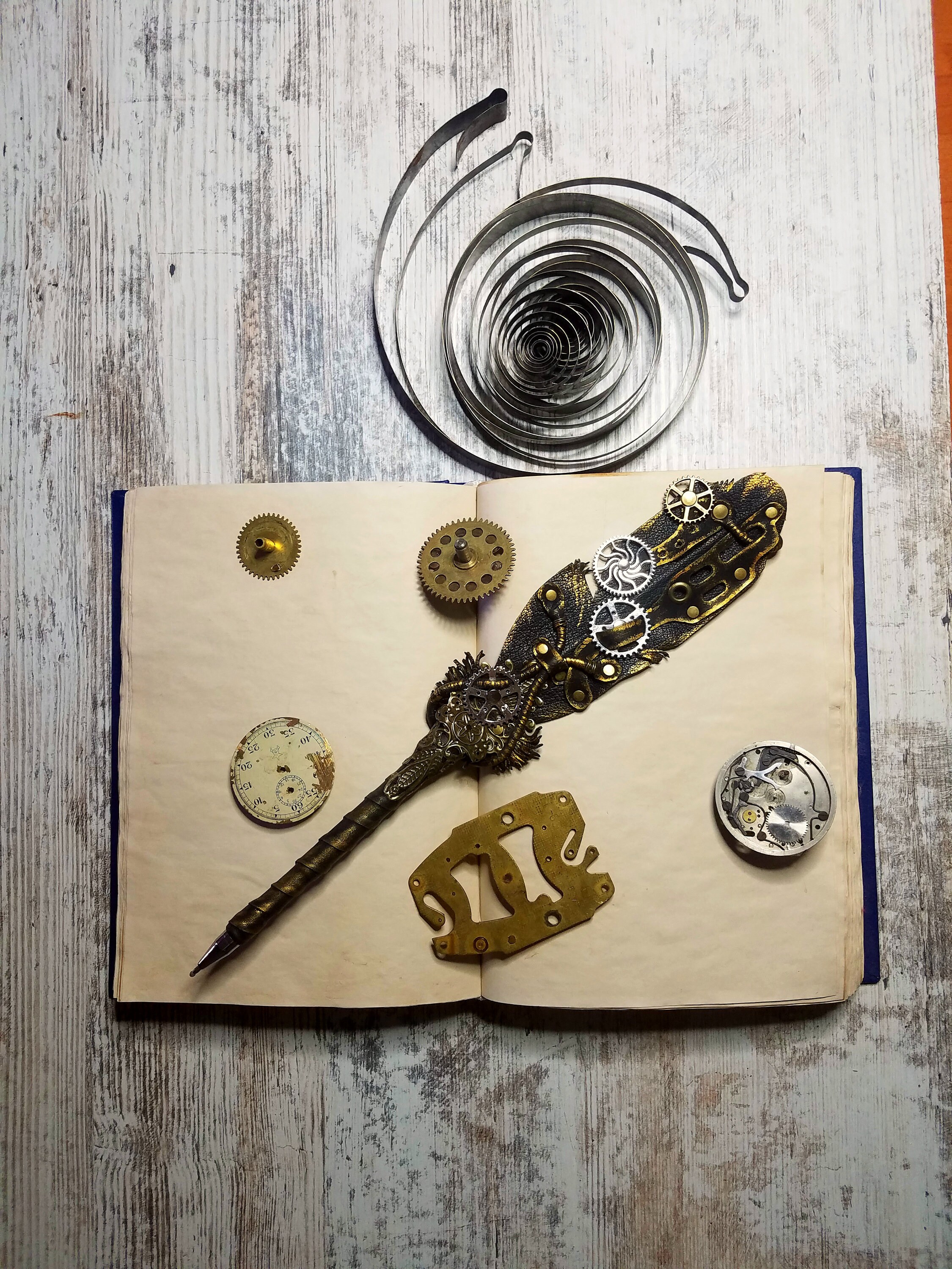 Magic bird wing custom fountain penmystery pensteampunk | Etsy