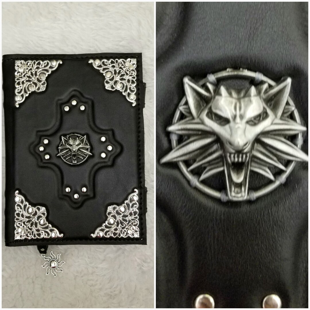 The Witcher Leather Notebook,magic Ritual,gothic, Leather Grimoire ...