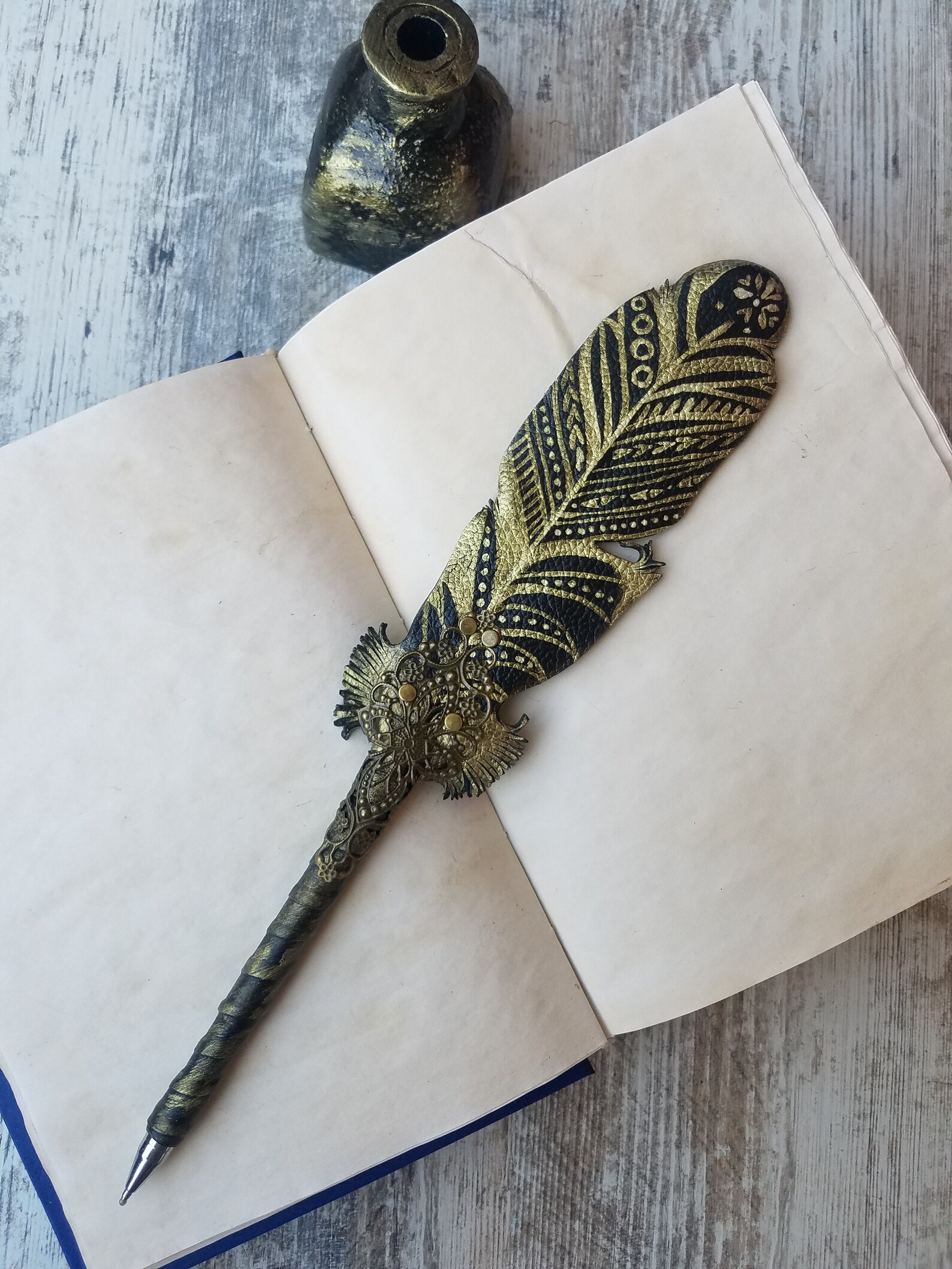 Magic Bird Wing Custom Fountain Penmystery Penwedding - Etsy