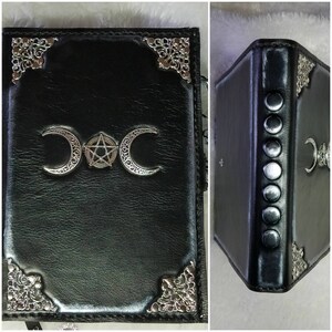 3D Leather Refilable Notebook, Magic Ritual,galaxy,leather Grimoire ...
