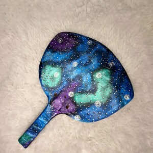 Leather Hand Fan,gothic Wedding Gift Fan,cosplay,halloween,moon Phases ...