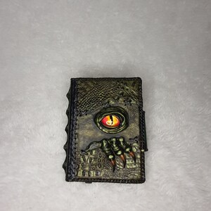 3D Dragon Leather Book,spellbook,magic Ritual,gothic Claw Dragon,dragon ...