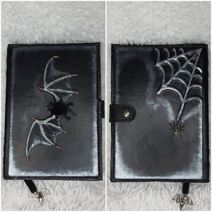 3D Leather Notebook,magic Ritual, Gothic,leather Grimoire,wedding Book ...