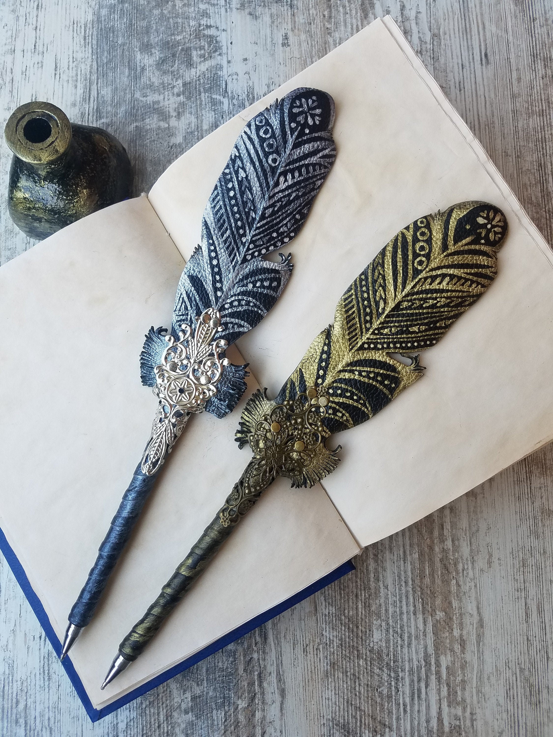 Magic bird wing custom fountain penmystery penwedding | Etsy