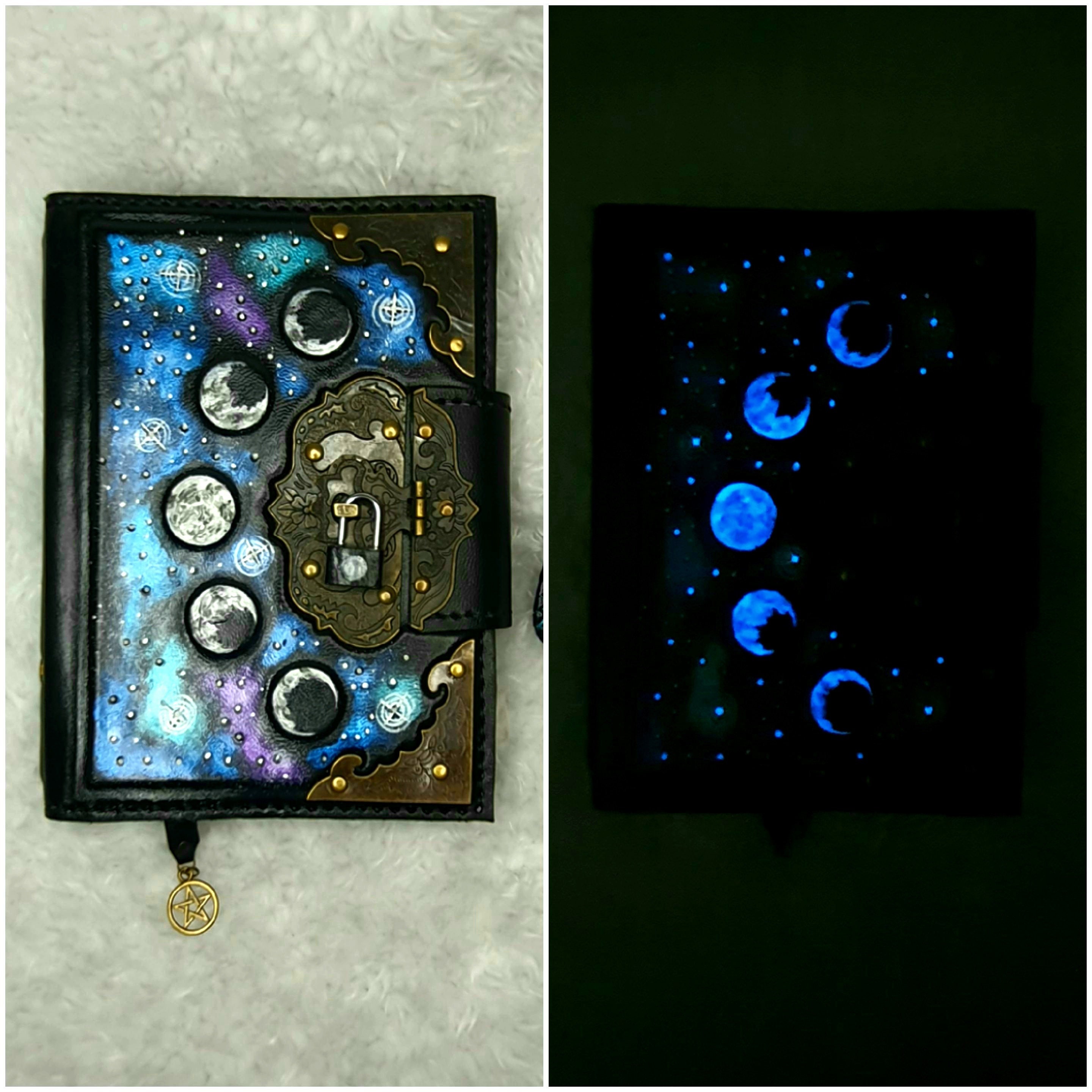 3D Leather Refilable Notebook Magic Ritualgalaxyleather | Etsy