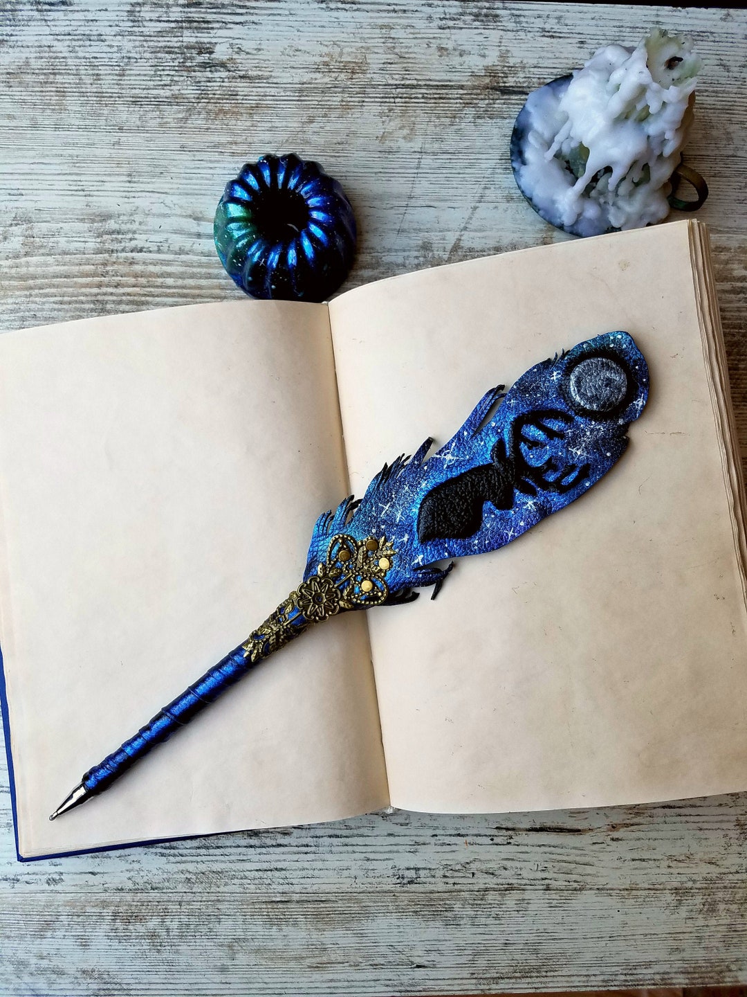 Magic,witch Pen,grimoirecustom Fountain Pen,mystery Pen,gothic,quill ...