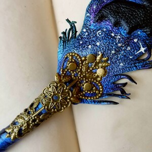 Magic Bird Wing,custom Fountain Pen,grimoire,witch,leather Pen,quill ...