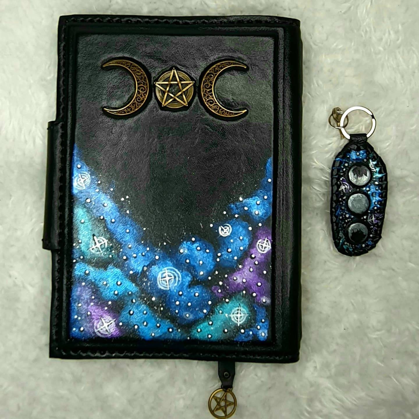 3D Leather Refilable Notebook Magic Ritualgalaxyleather | Etsy