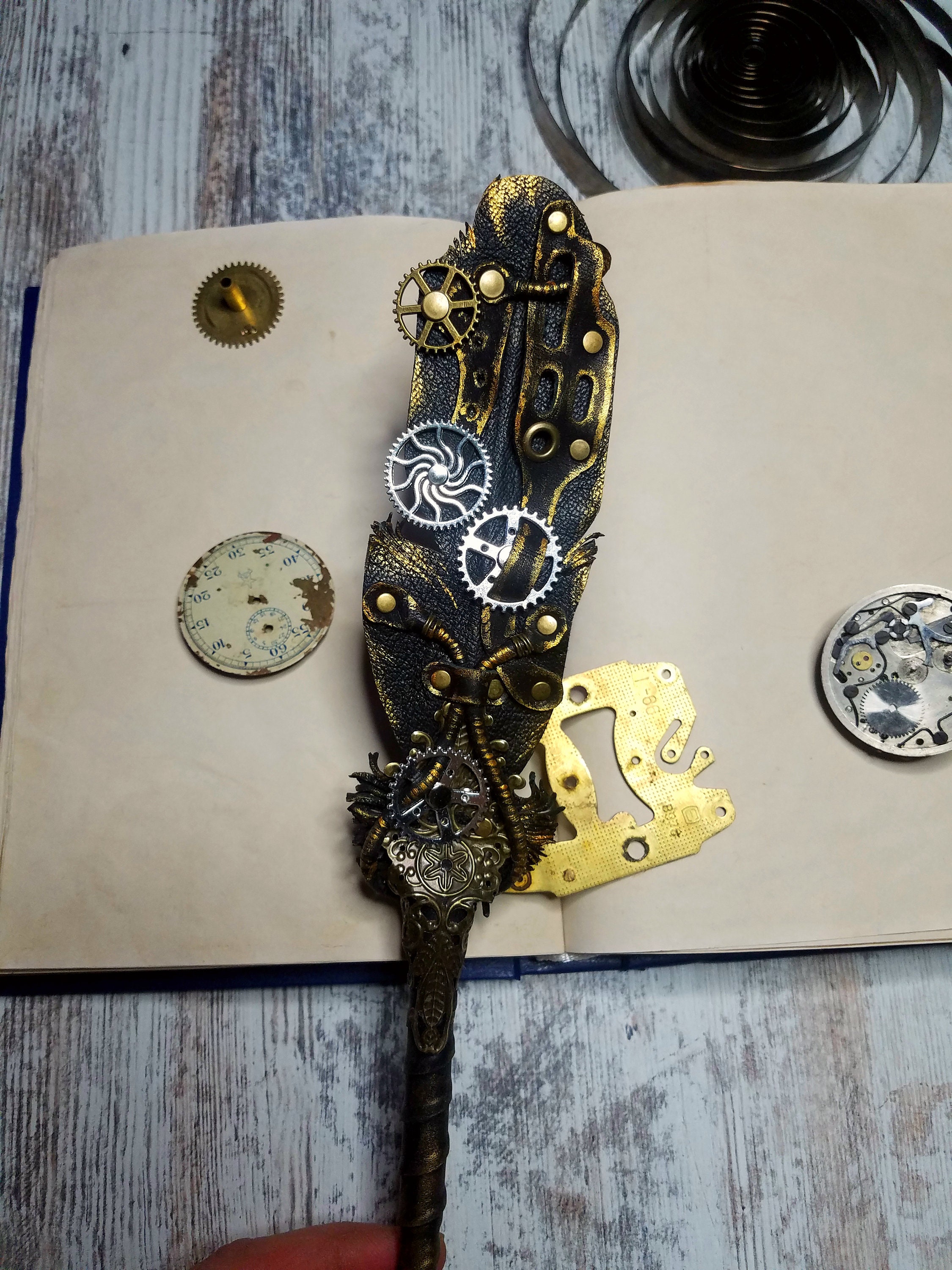 Magic bird wing custom fountain penmystery pensteampunk | Etsy