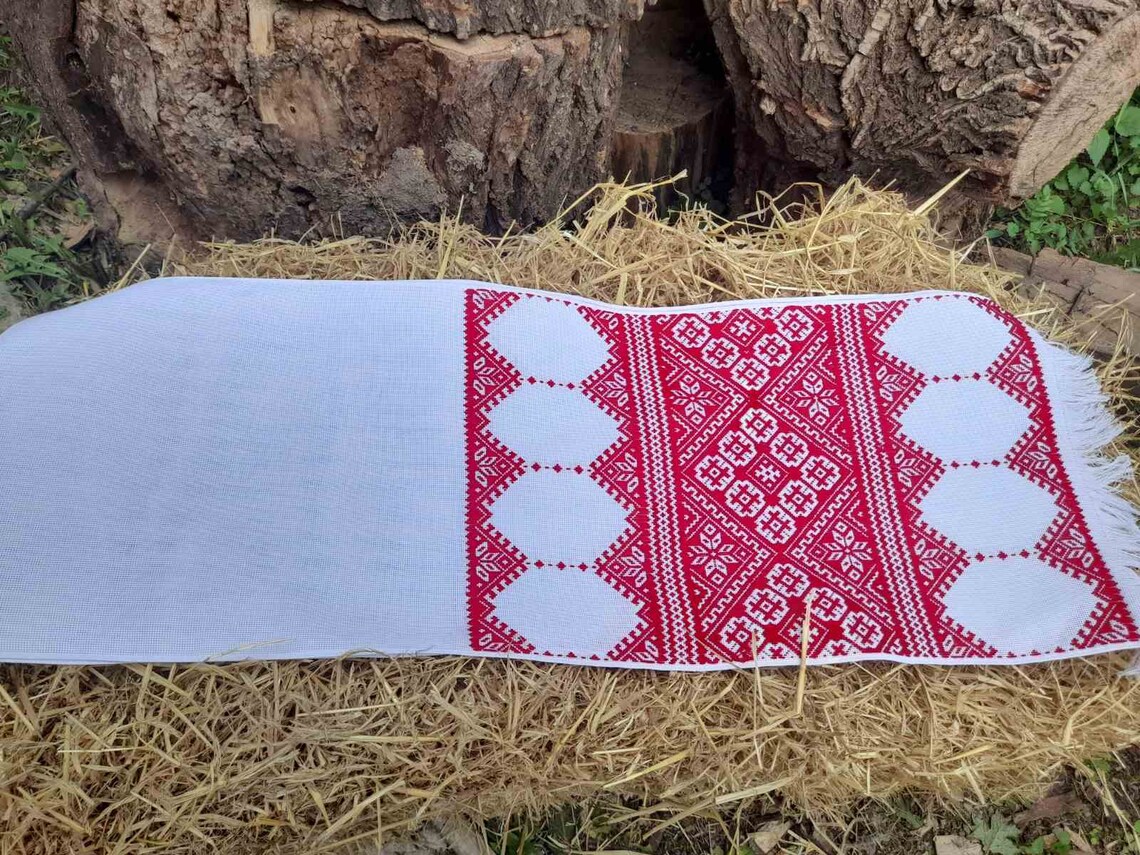 Wedding Rushnyk / Embroidered Red Rushnyk / Traditional - Etsy UK