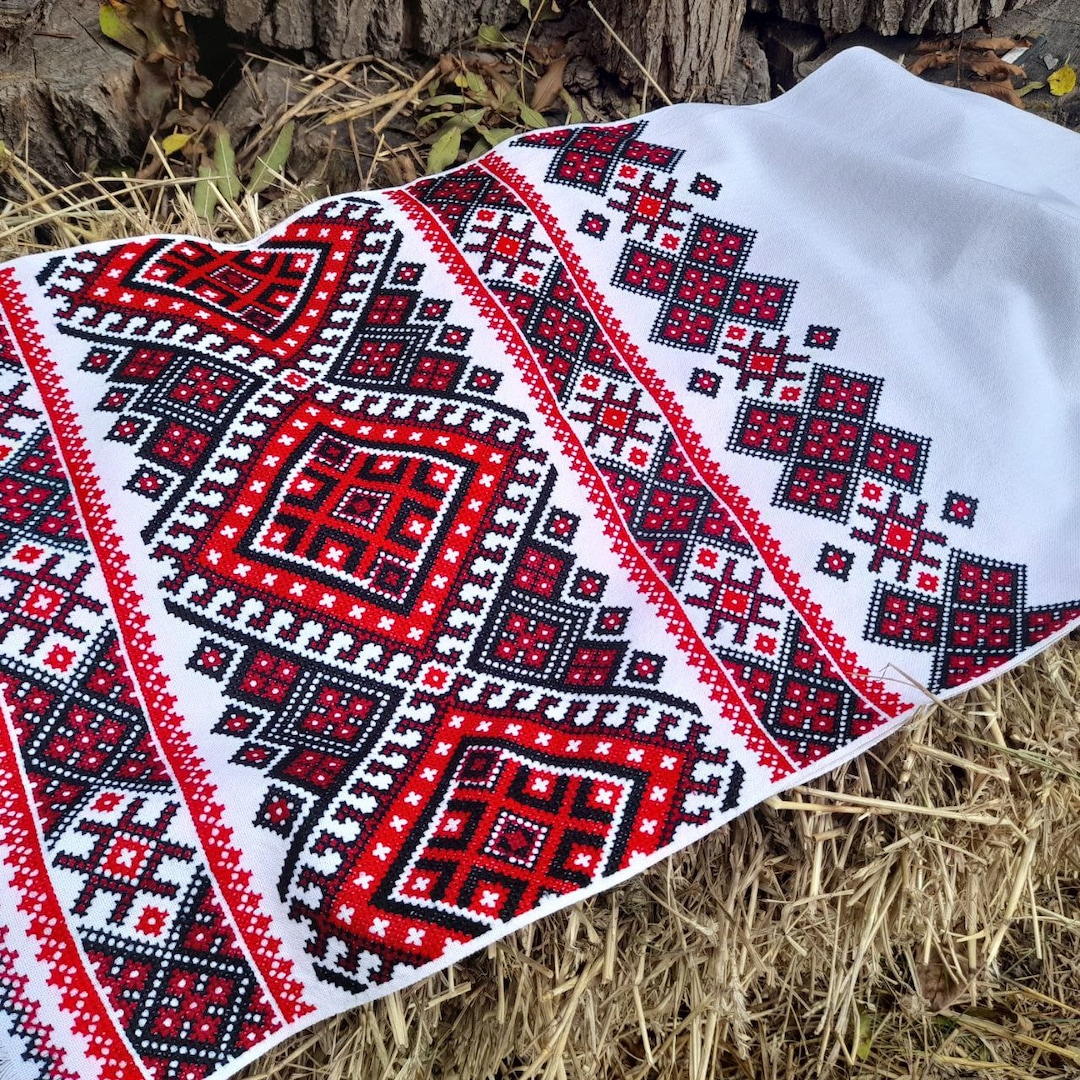Wedding Rushnyk / Embroidered Red Rushnyk / Traditional Rushnyk ...