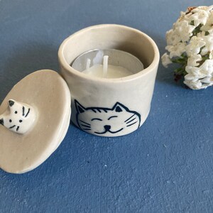 Cat Ceramic Cups With Lids, A Set of White Cat, Brown Cat and Black Cat ...