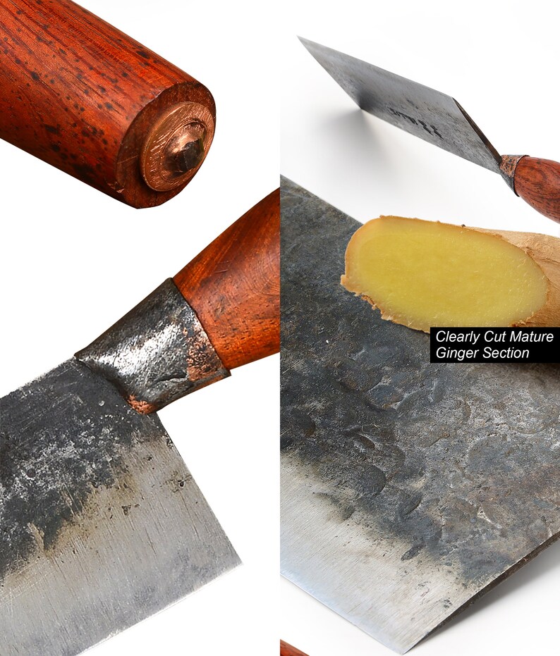 Zhensanhuan Hand Hammered Forged Kitchen Knife Cleaver for | Etsy