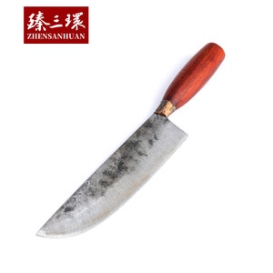Zhensanhuan Hand Hammered Forged Kitchen Knife Chef Cleaver for ...