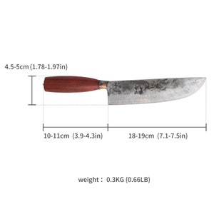Zhensanhuan Hand Hammered Forged Kitchen Knife Chef Cleaver for ...