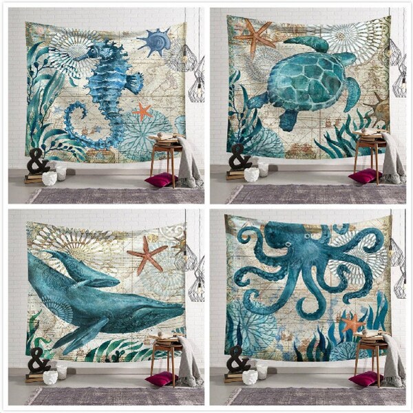 Ocean Tapestry - Etsy