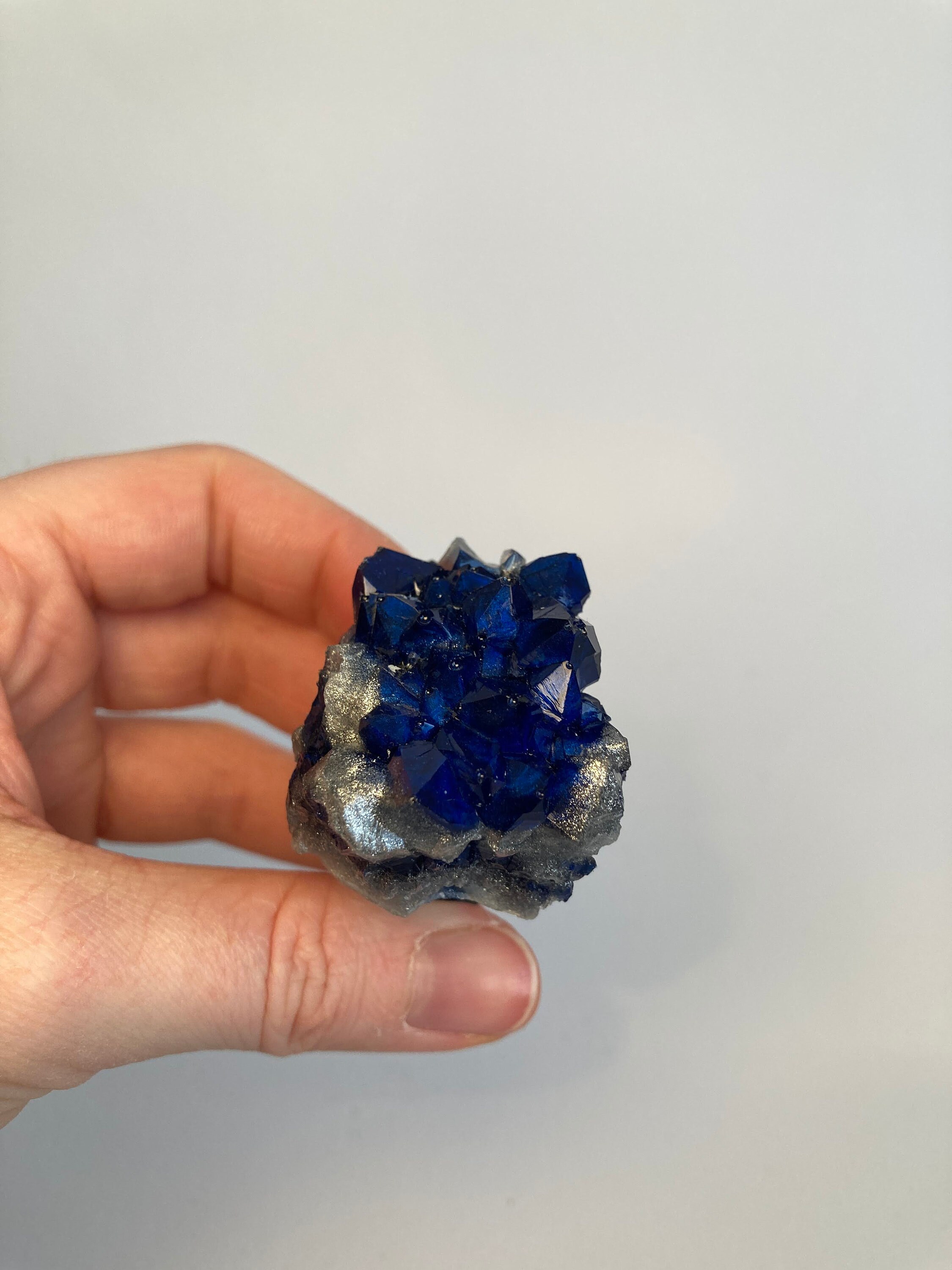 Blue Silver Wine Cap With Crystal of Epoxy Resin Wine - Etsy UK