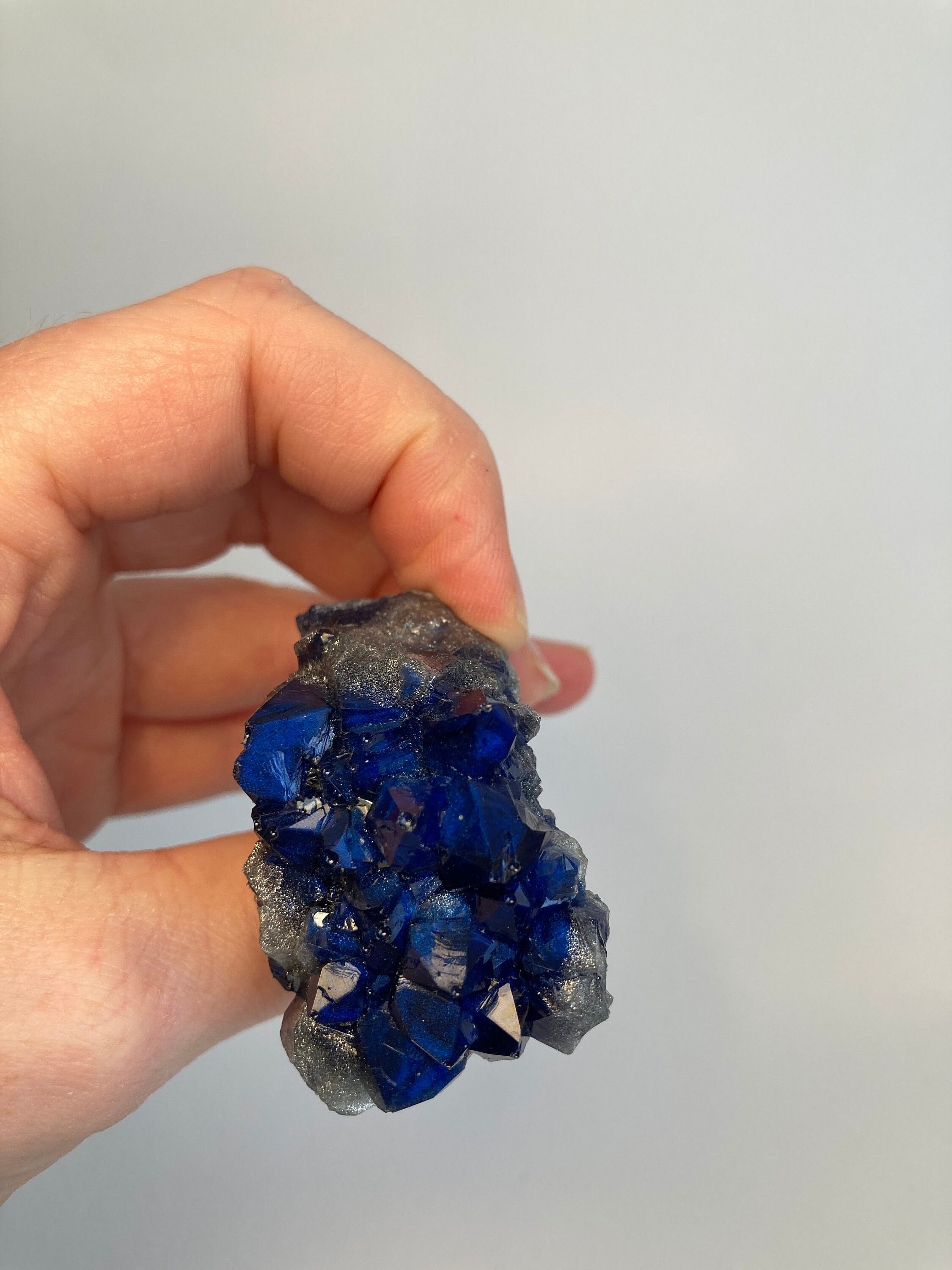 Blue Silver Wine Cap With Crystal of Epoxy Resin Wine - Etsy UK