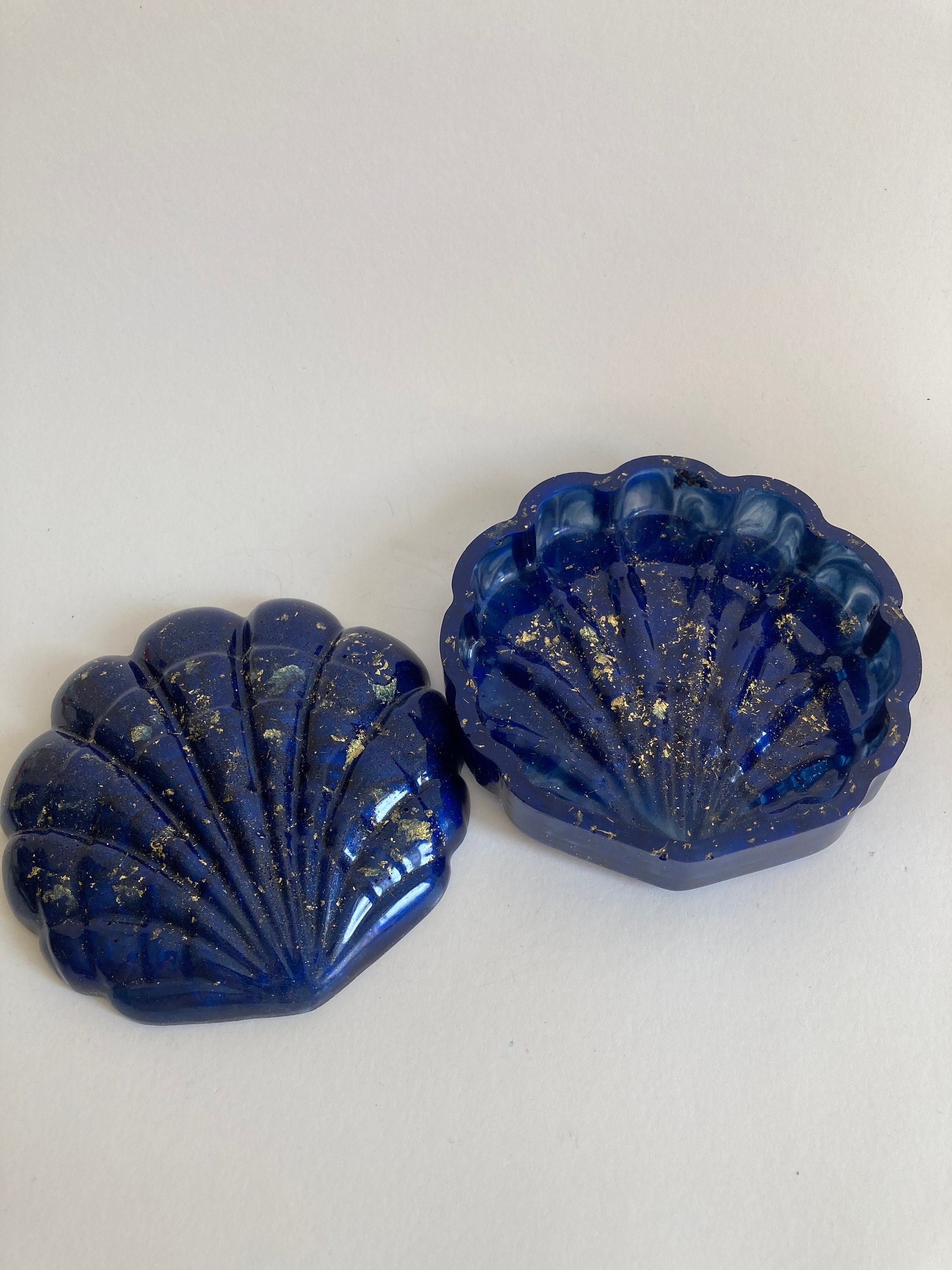 Epoxy Resin Shell, Can With Lid, Storage Box, Jewelry Shelf ...