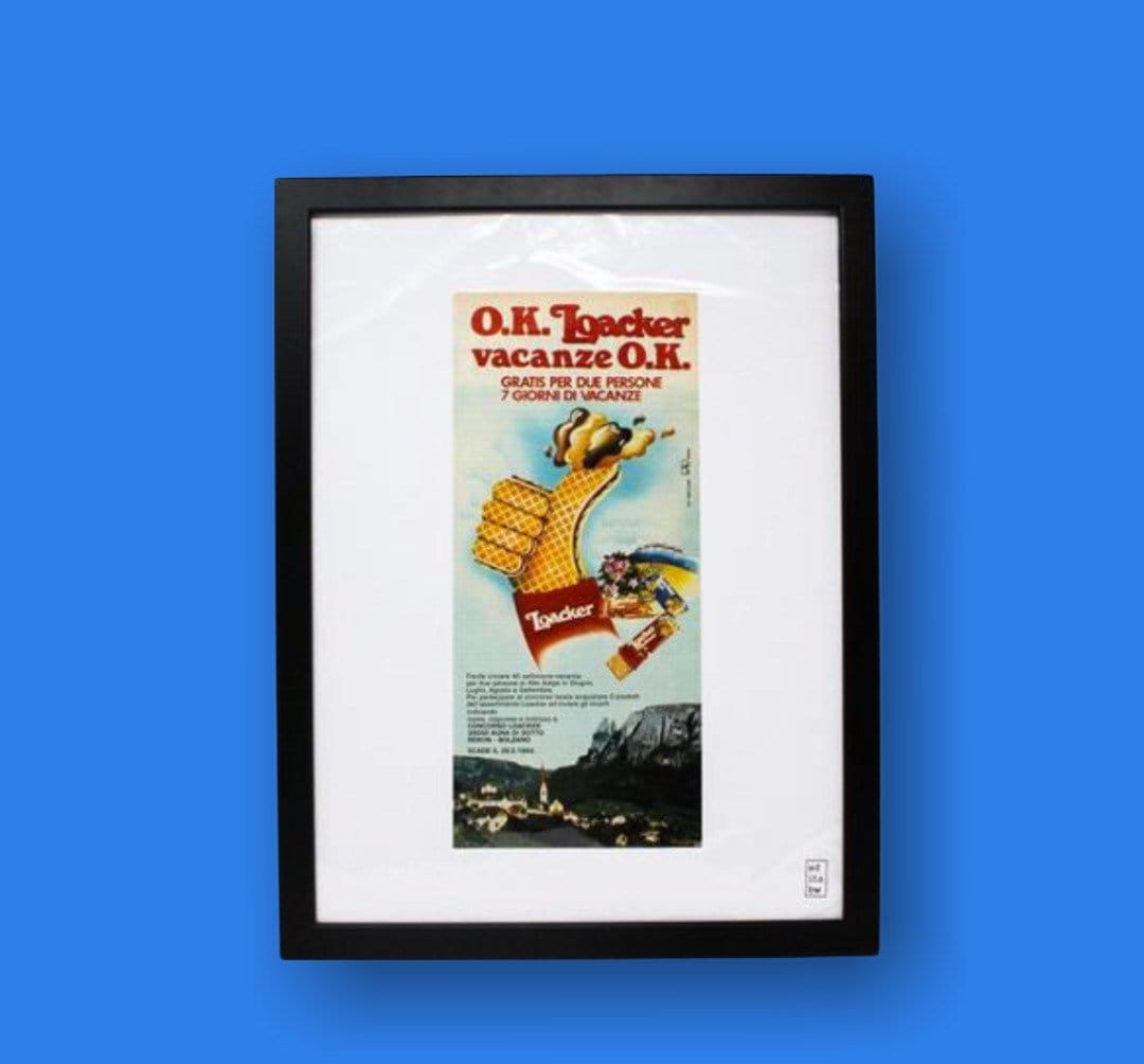 VINTAGE ADVERTISING ORIGINAL Poster Loacker Year 1981 - Etsy