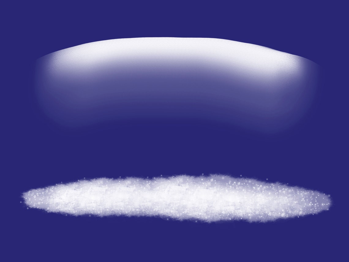 Winter Forest Brush Set for Procreate Snowy Stamps and | Etsy