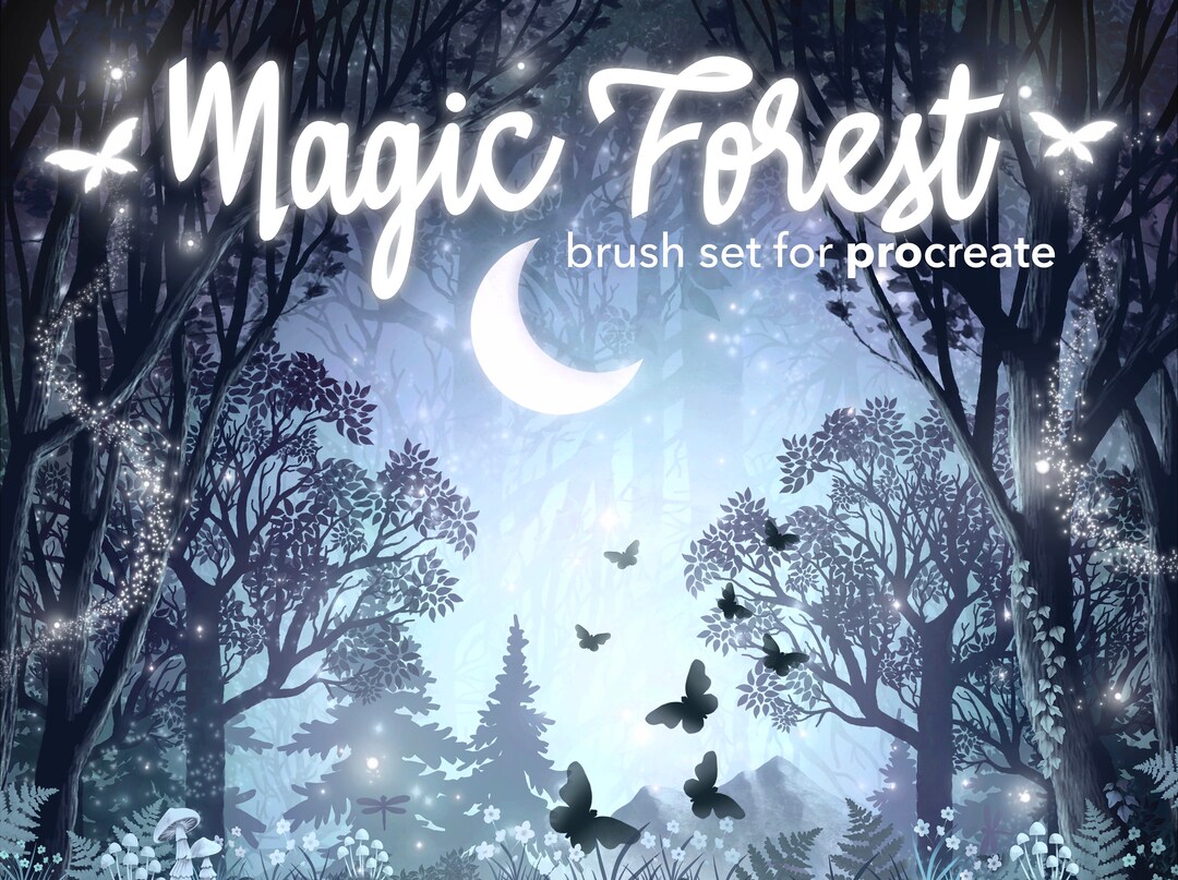 Magic Forest Brush Set for Procreate, Botanical and Nature Brushes - Etsy