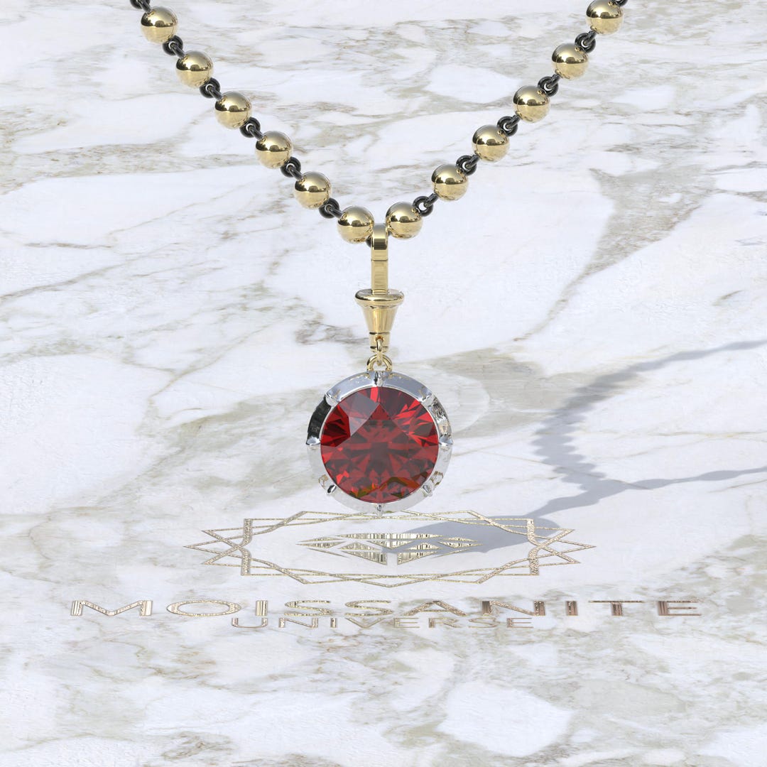 3.5ct Georgian Style Cut Down Button Back Round Ruby Necklace,edwardian ...