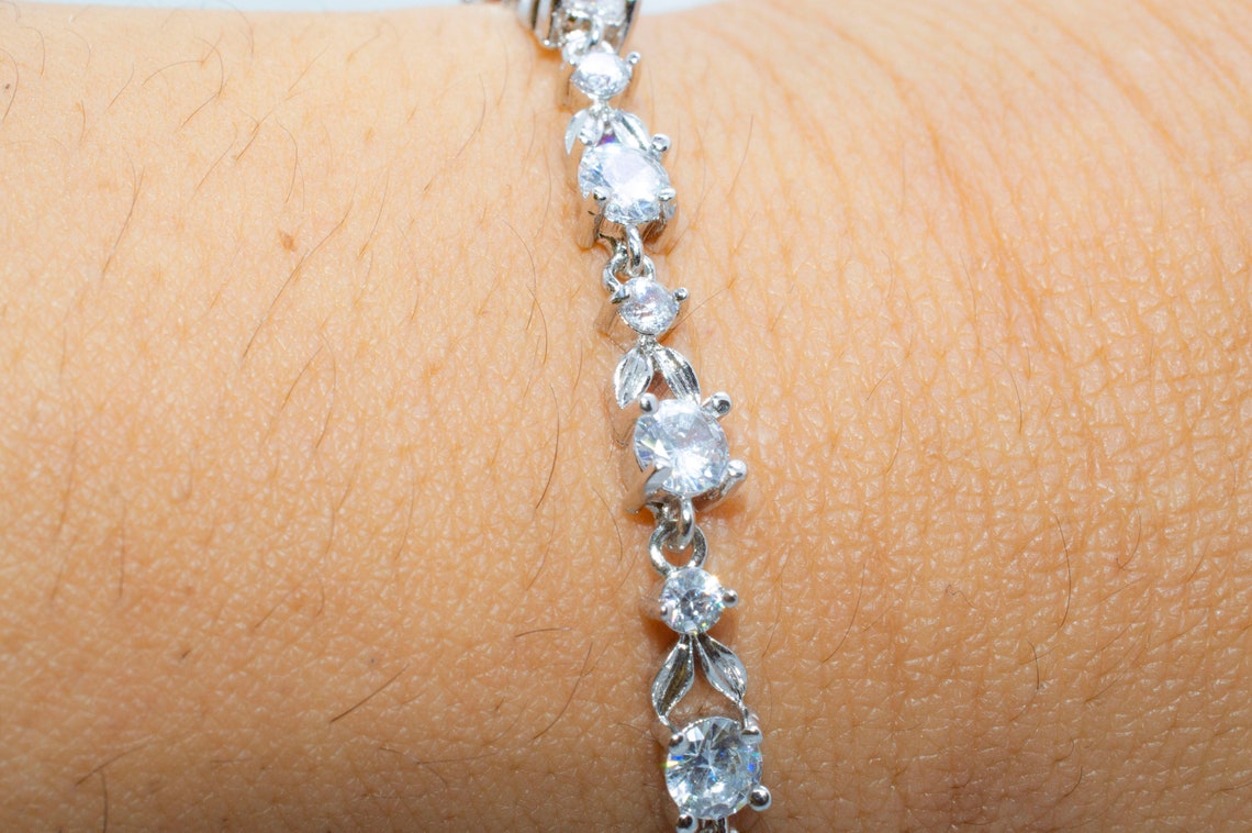 4 2ct Moissanite Bracelet Moissanite Tennis Bracelet 14k Etsy
