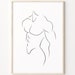 Male Body Print, Abstract Man Art Poster, Minimalist Male Figure Wall ...