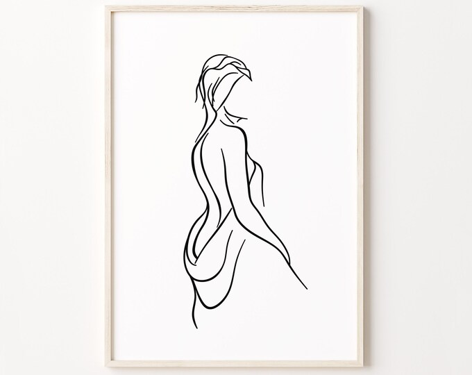 Couple Hug Line Art Print Abstract Love Print Hugging Line - Etsy